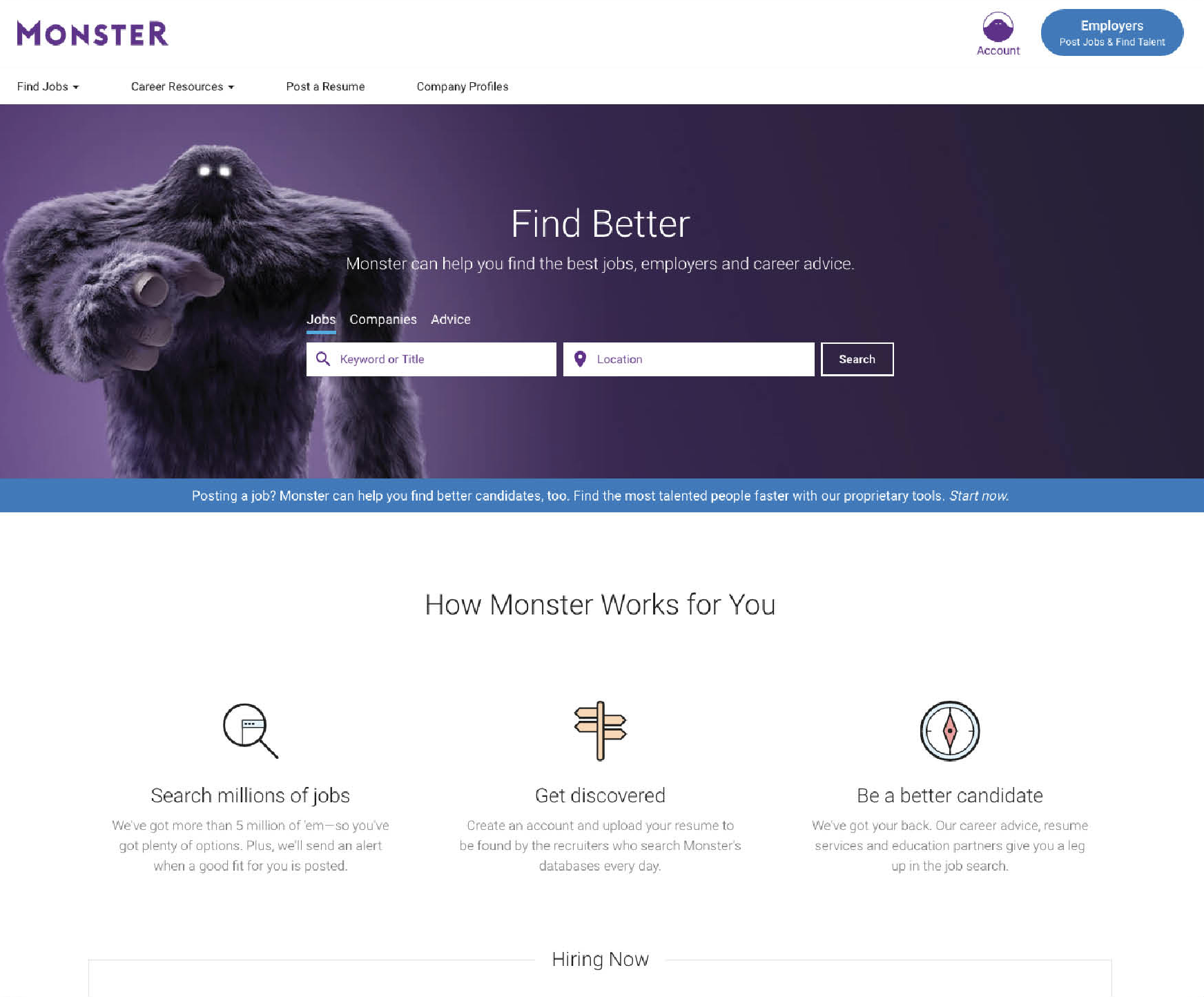 Monster Job Search Logo